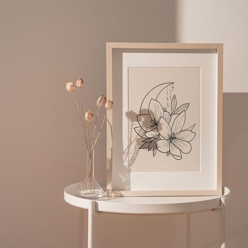 18 Beautiful Line Art Prints for Every Home Decor | The Daily Struggle